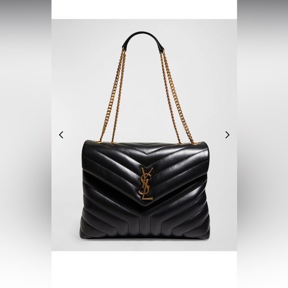 Yves Saint Laurent | Bags | Nwt Ysl Lou Lou Medium Shoulder Bag In Black | Poshmark